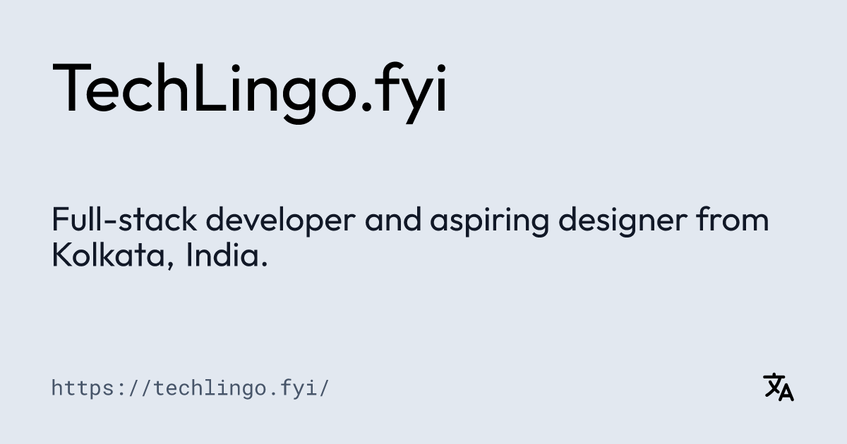 TechLingo.fyi | TechLingo.fyi